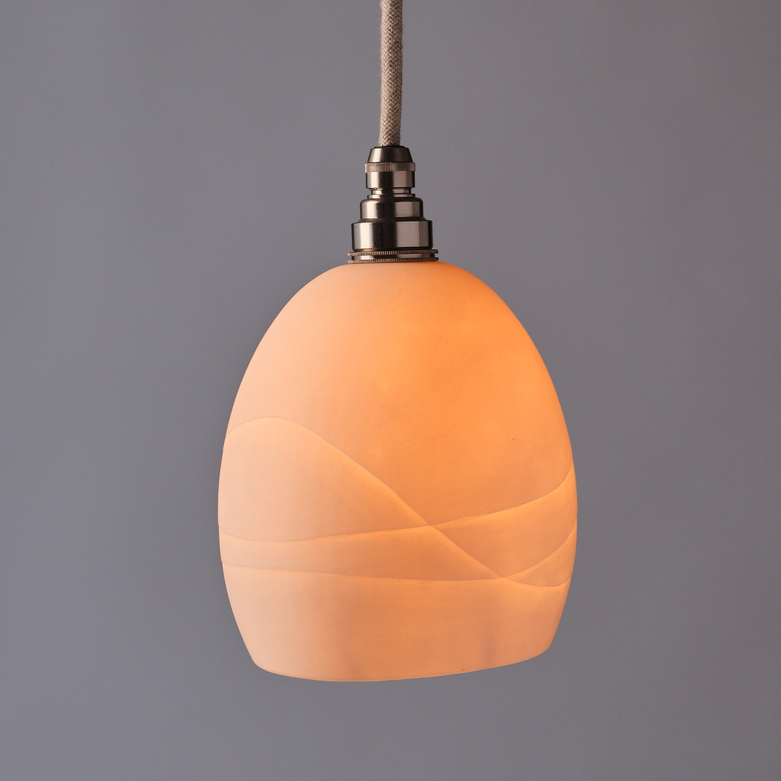 PORCELAIN WAVE PENDANT : Pendant Mood Lighting Lamp | Handmade Unique ...