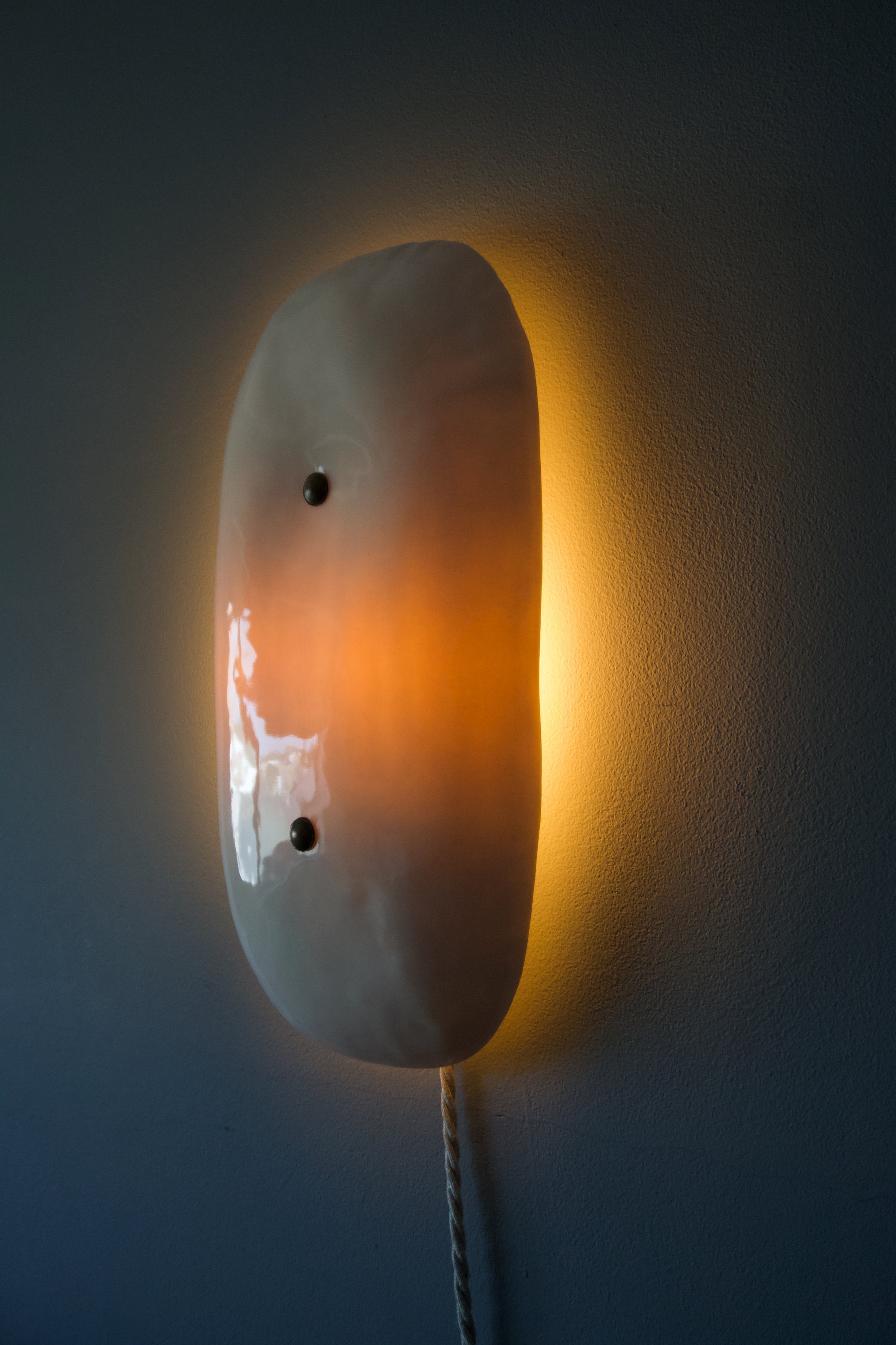 Organic Large Pebble Wall Light - Etsy