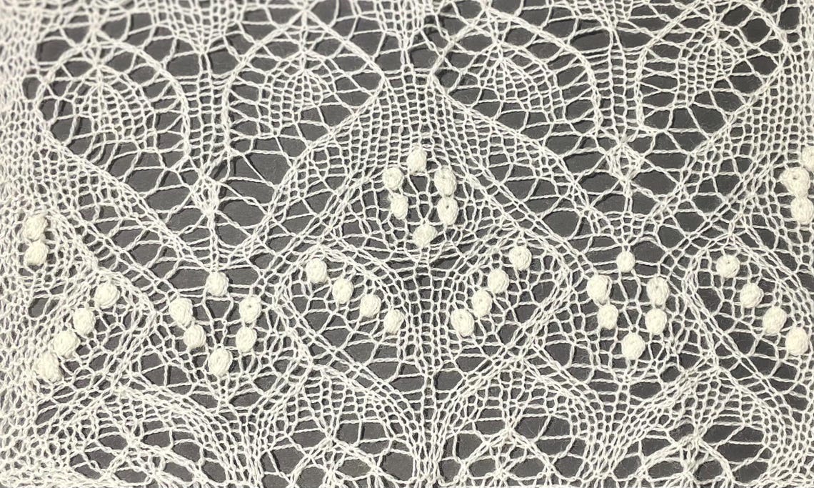 Rabbit Trail Lace Shawl Pattern, Haapsalu Lace Knitting, Instant ...