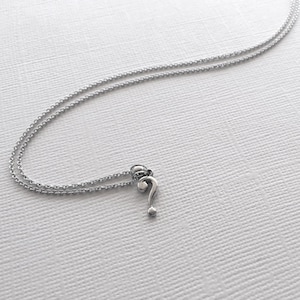Question Mark Necklace in 925 Sterling Silver, Question Mark Jewelry - Etsy