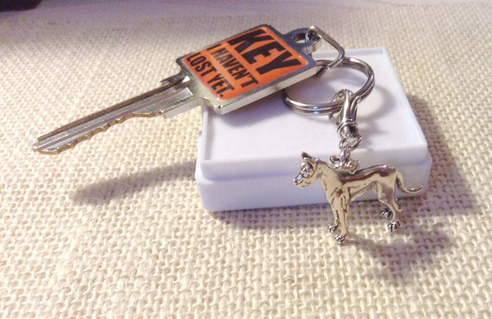 Great Dane 3D Dog Key Chain in Sterling Silver, Dog Jewelry - Etsy
