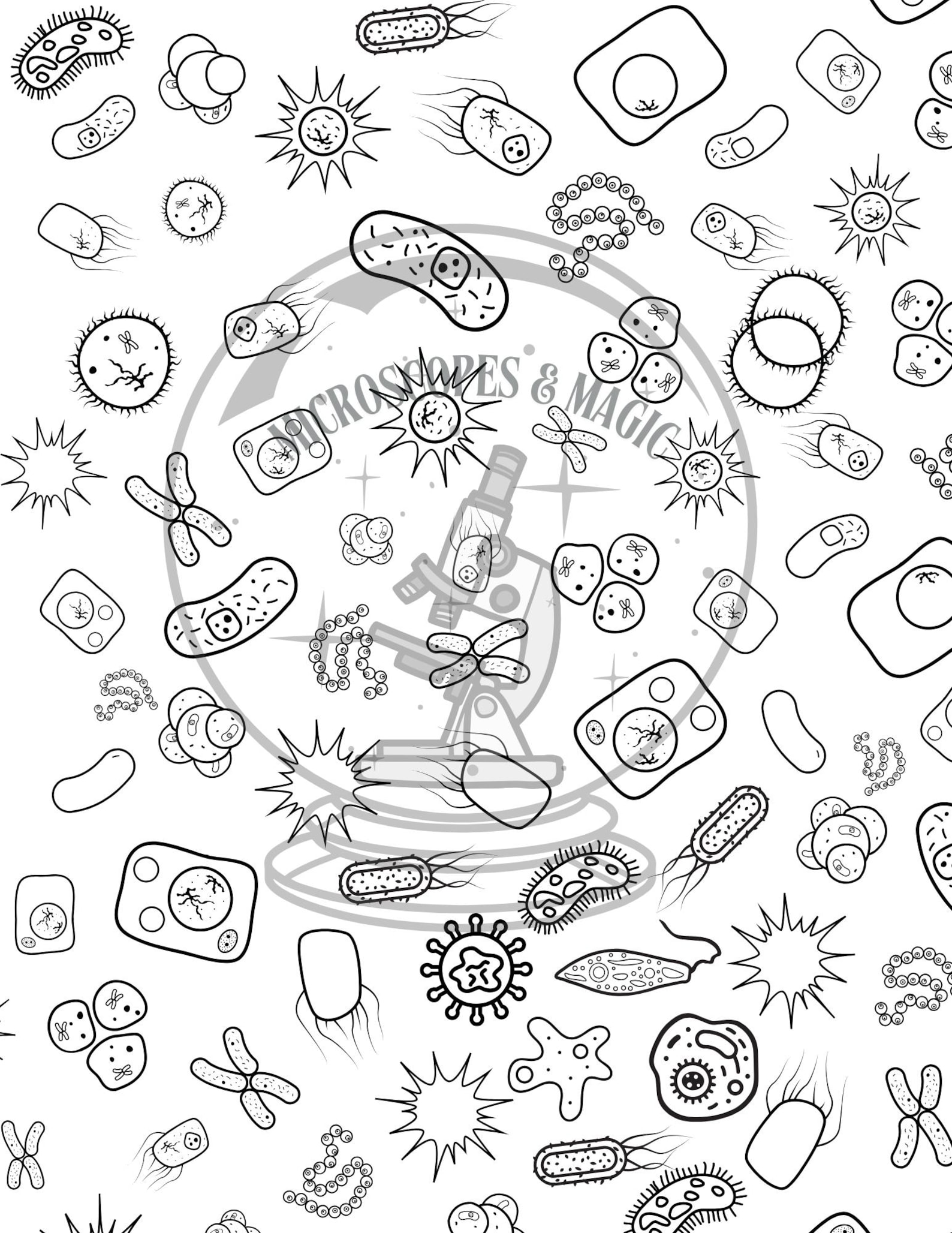 Clinical Laboratory Coloring Pages- Printable, Digital Download. Lab ...