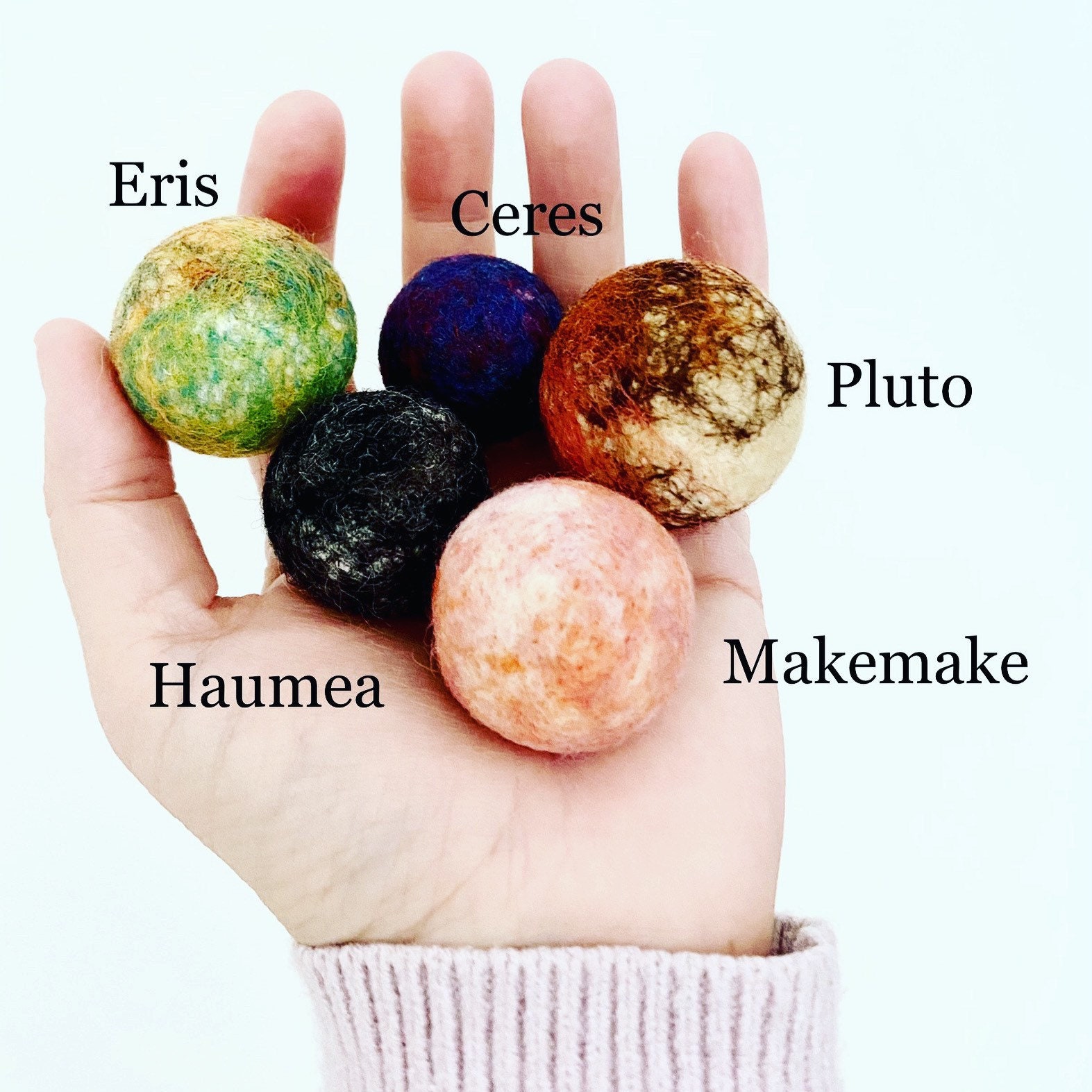Dwarf Planets Pluto Eris Ceres Haumea and Makemake - Etsy Canada