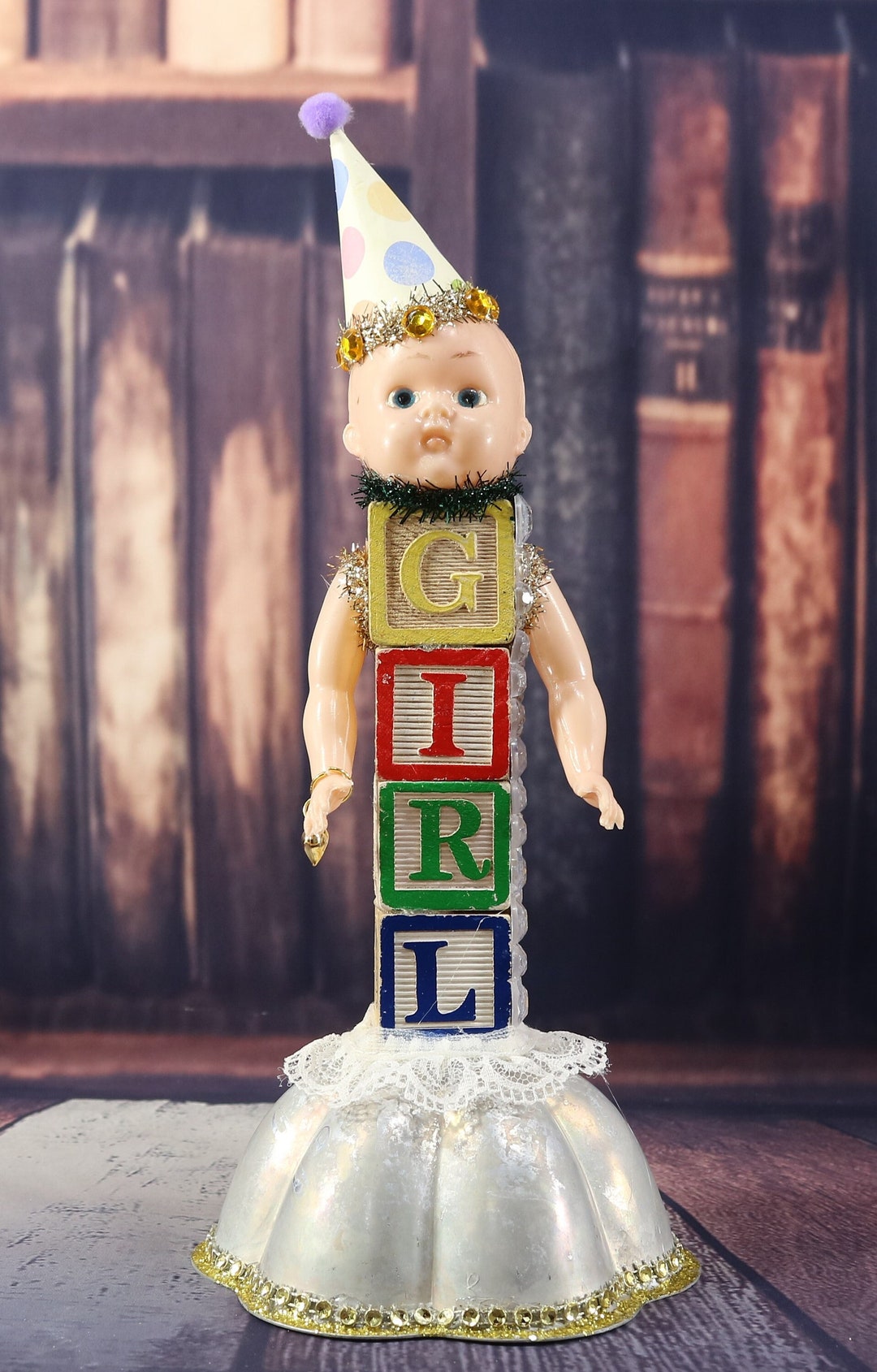 Reimagined Vintage Doll Wood Blocks Jello Mold GIRL DIVA - Etsy