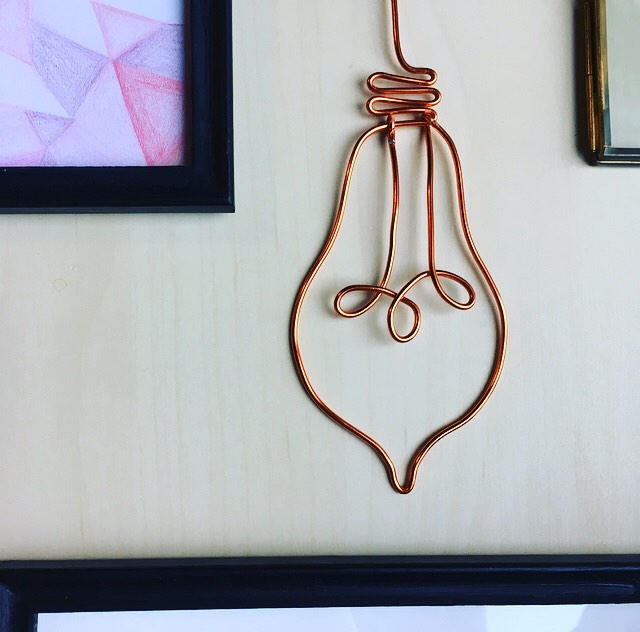Copper Wire Vintage Style Light Bulb Christmas Tree | Etsy