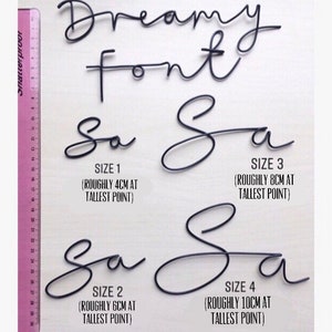 Custom Wire Words in Dreamy Font. Handmade Wire Art, Bespoke Wire Words ...