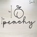 Handmade (black Pictured) Wire Words 'peachy' With Peach. Fun, Home ...
