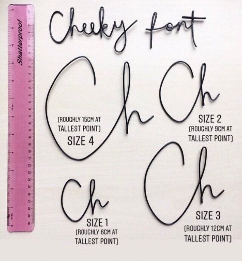 Custom Wire Words in Cheeky Font. Handmade Bespoke | Etsy UK