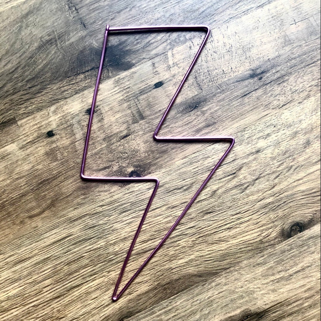 Handmade Pink Wire Lightning Bolt. Fun, Home, Housewarming, Wedding ...
