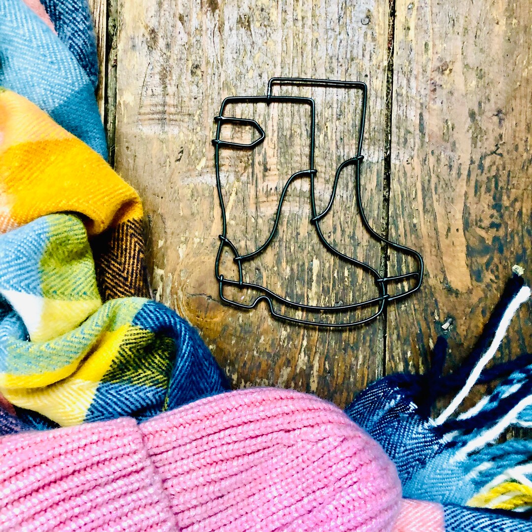 Wire Art (black Pictured) Wellington Boots, Boot Room Wall/door Sign ...