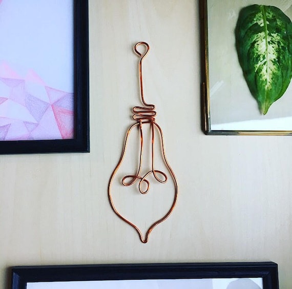 Copper Wire Vintage Style Light Bulb Christmas Tree - Etsy UK
