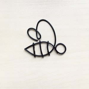 Handmade (black Pictured) Wire Bee. Fun, Home, Housewarming, Wedding ...