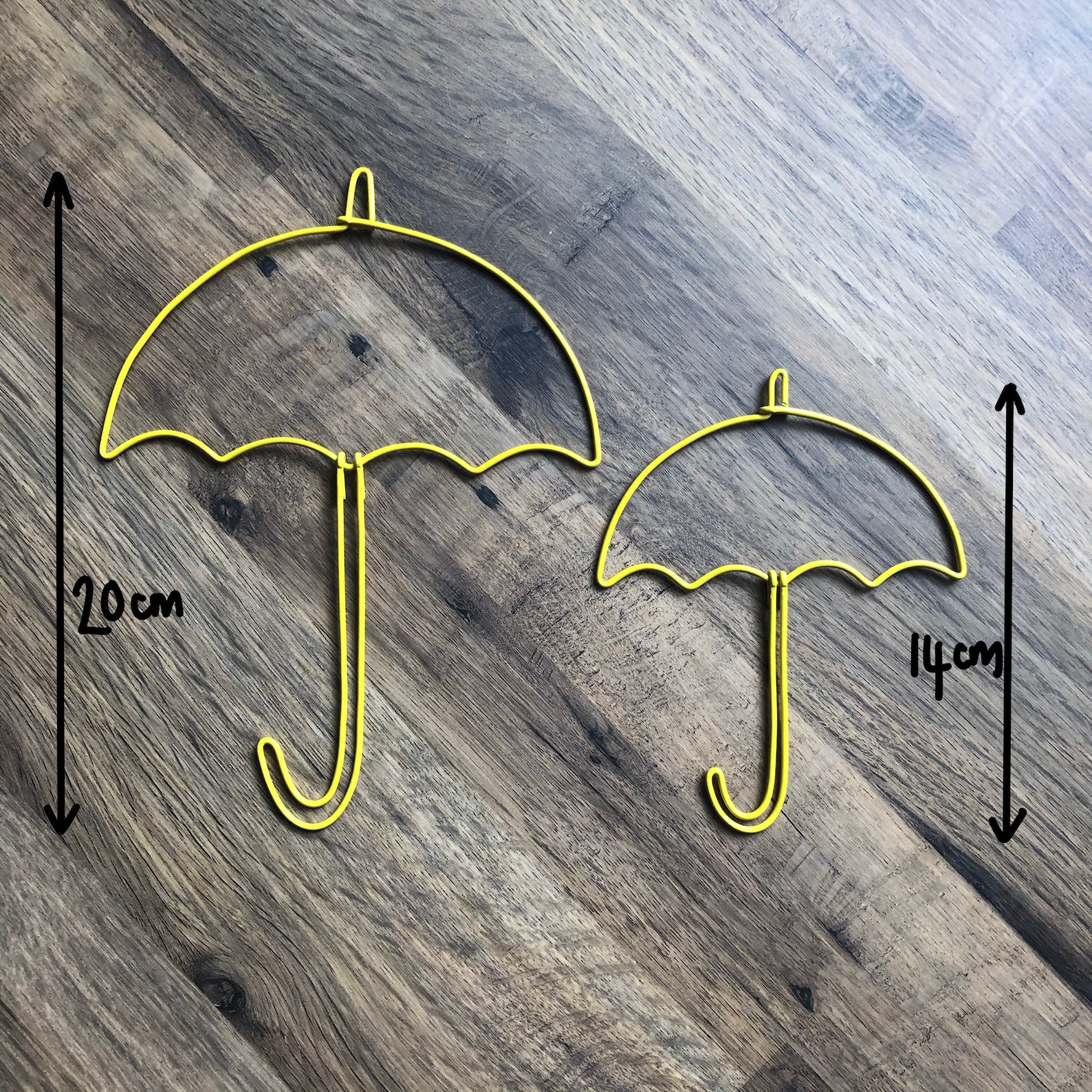 Wire Art - Yellow Umbrella Wall/door Sign, Decor. Wire Art, Bathroom ...