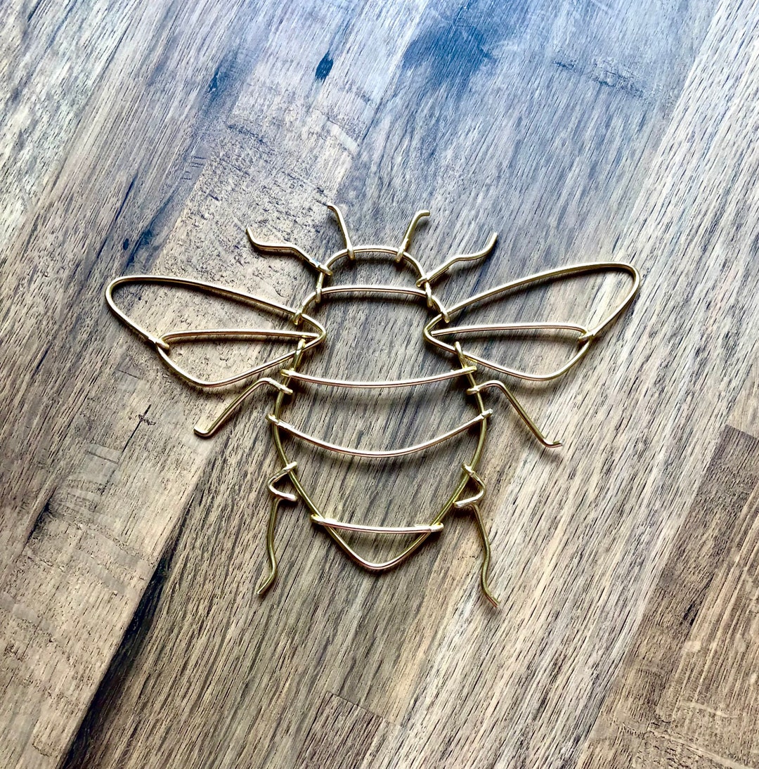 Handmade (light Gold) Wire Bumble Bee. Fun, Home, Housewarming, Wedding ...