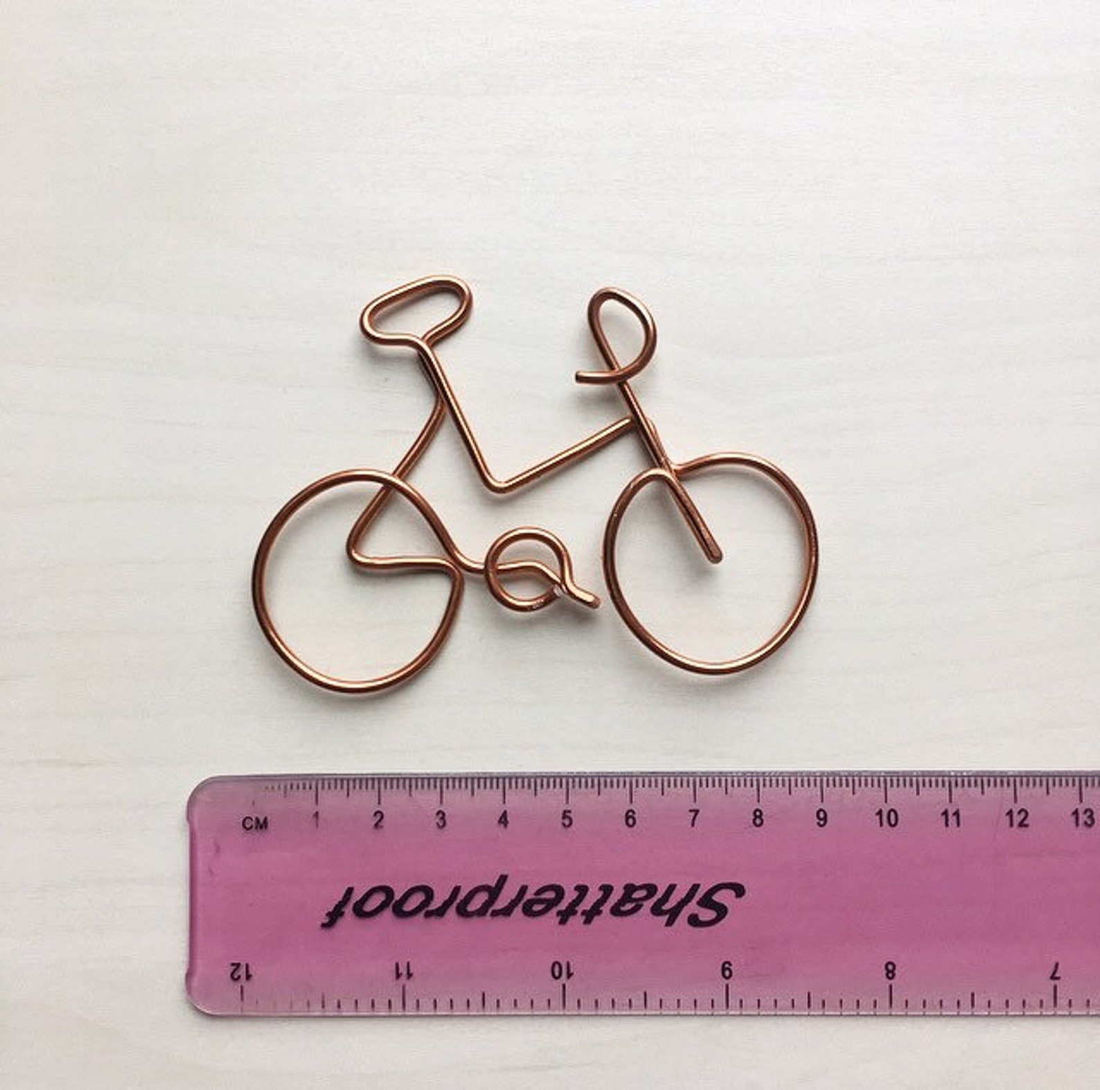Handmade copper Pictured Wire Bicycle/bike. Wire Art - Etsy