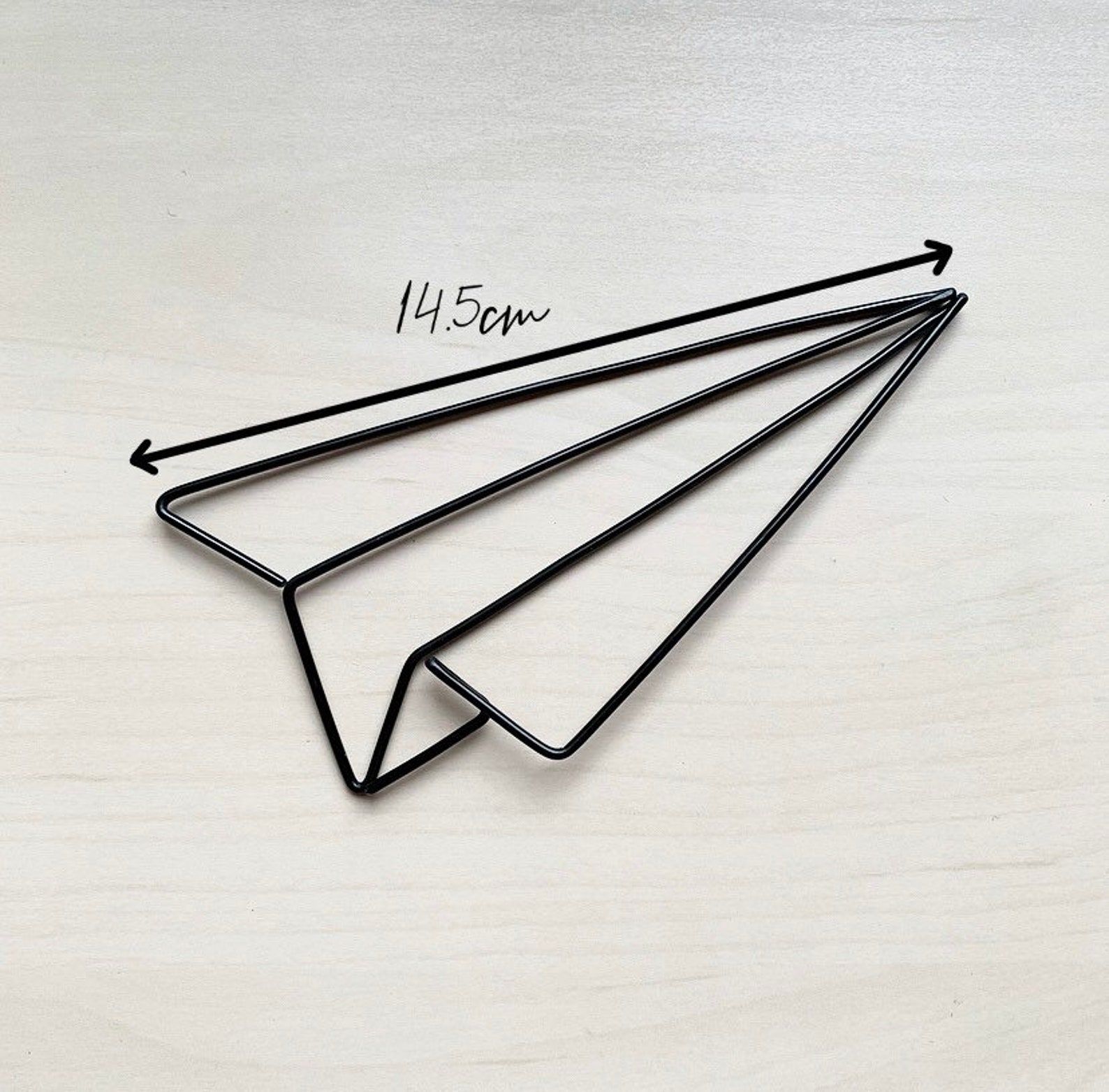 Handmade black Pictured Wire Paper Airplane. Wire Art - Etsy