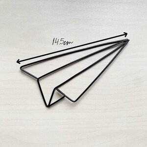 Handmade (black Pictured) Wire Paper Airplane. Wire Art, Kitchen Decor ...