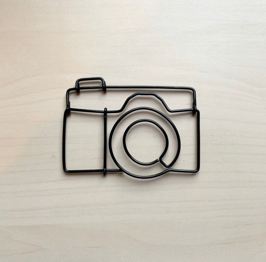 Handmade (black Pictured) Wire Camera. Fun, Home, Housewarming, Wedding ...