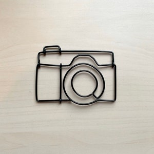 Handmade black pictured wire camera. Fun home | Etsy