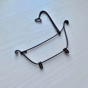 Handmade (black Pictured) Wire Bathroom, Bath Tub Wall/door Sign. Wire ...