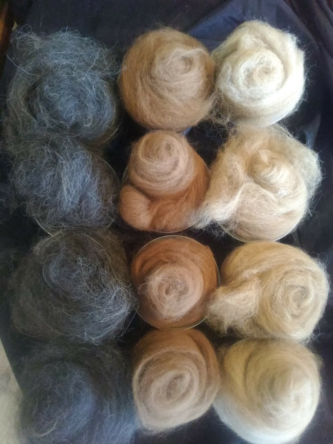 1oz + 100 % Alpaca Rovings in Multiple Colors – Triple Carded Fiber for ...