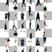 People Art Humans Walking Black & White Poster Kind Humans Are My Kinda ...
