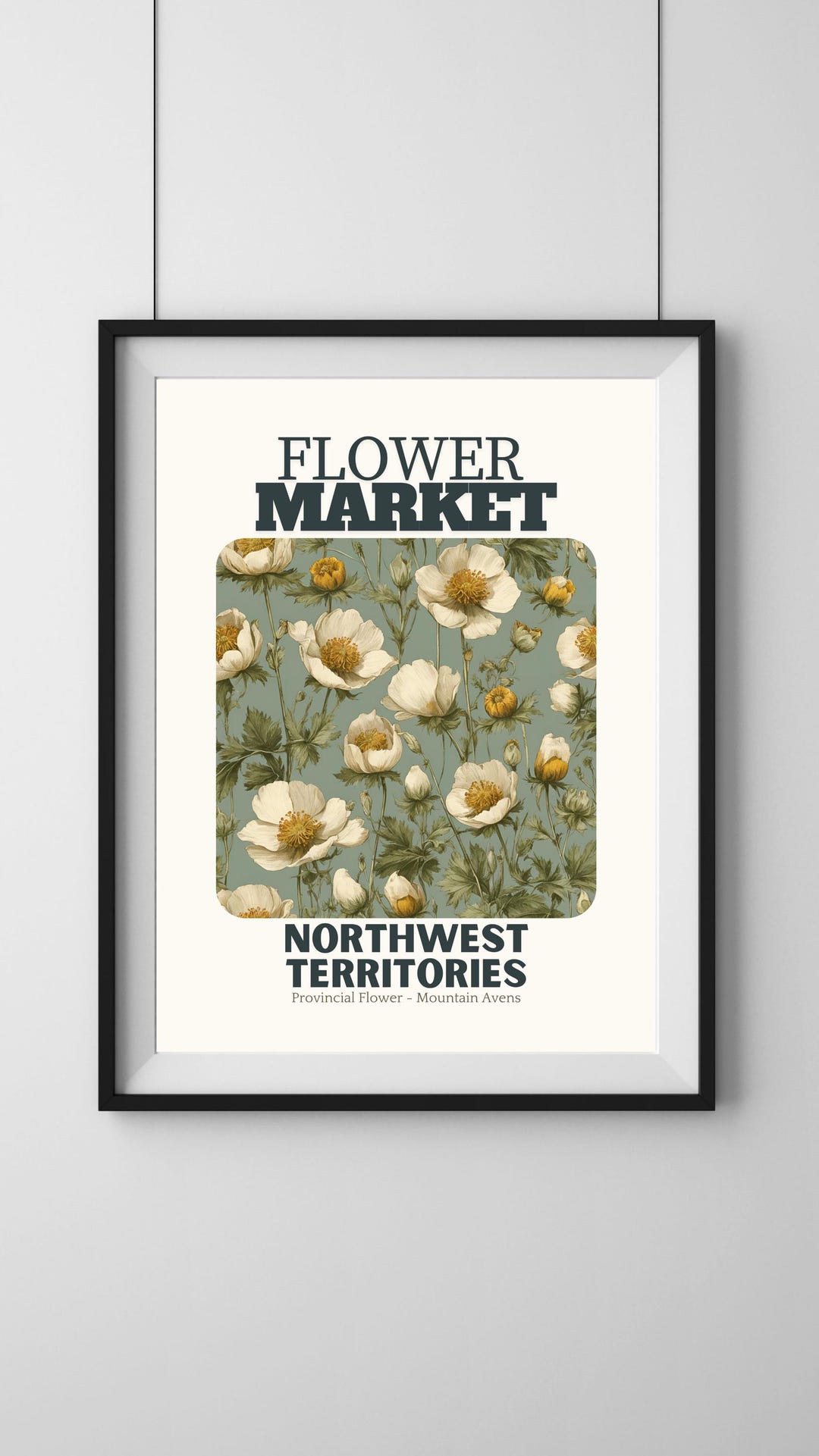 Mountain Avens Digital Download - Beautiful NWT Flower Market Art ...