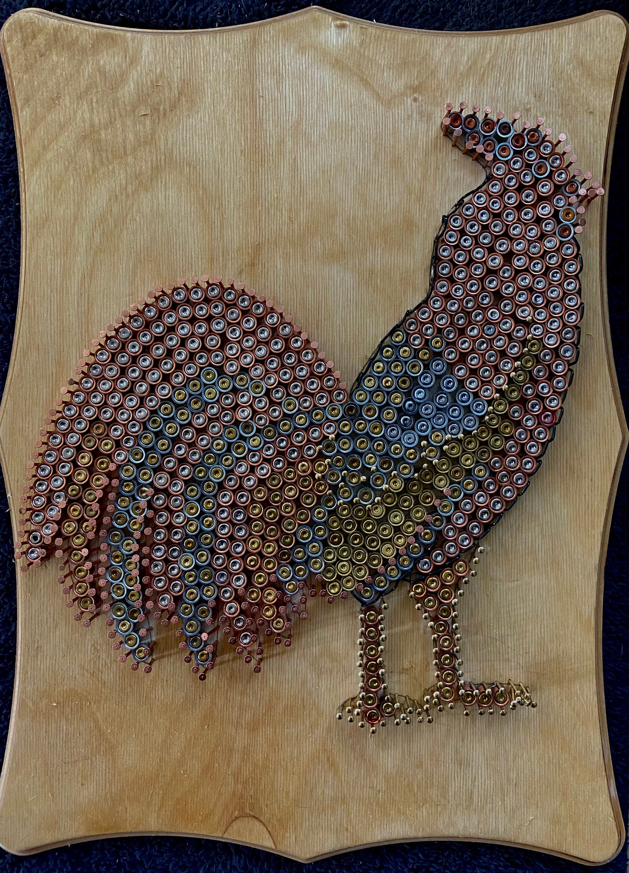 Rooster Made From Spent Shotgun Shell Primers - Etsy
