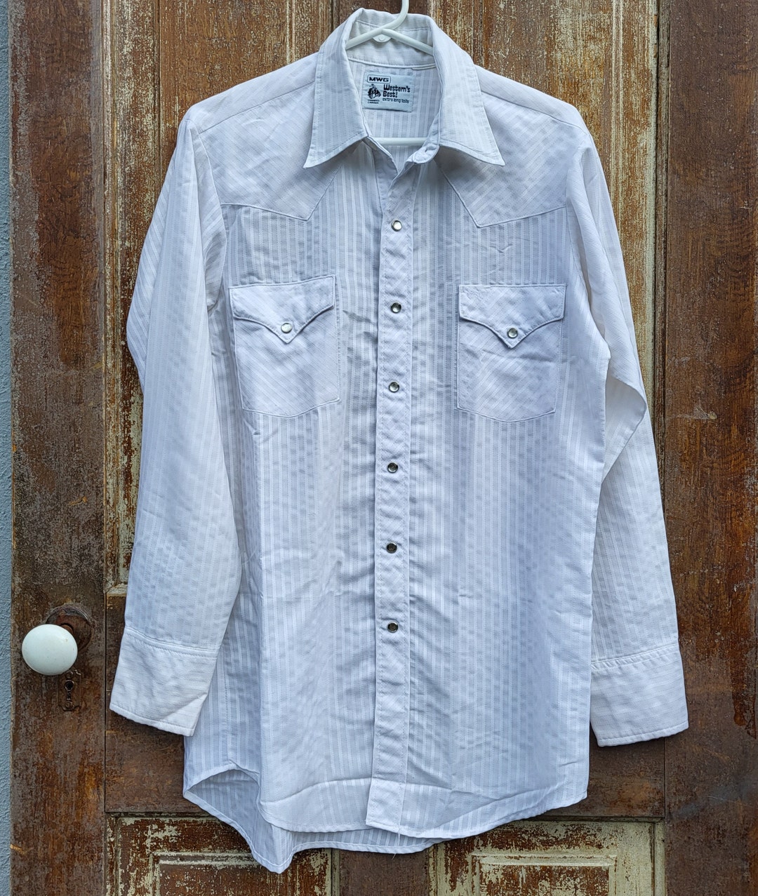 Vintage Men's 70's MWG White Stripe Western Rockabilly Square Dancing ...