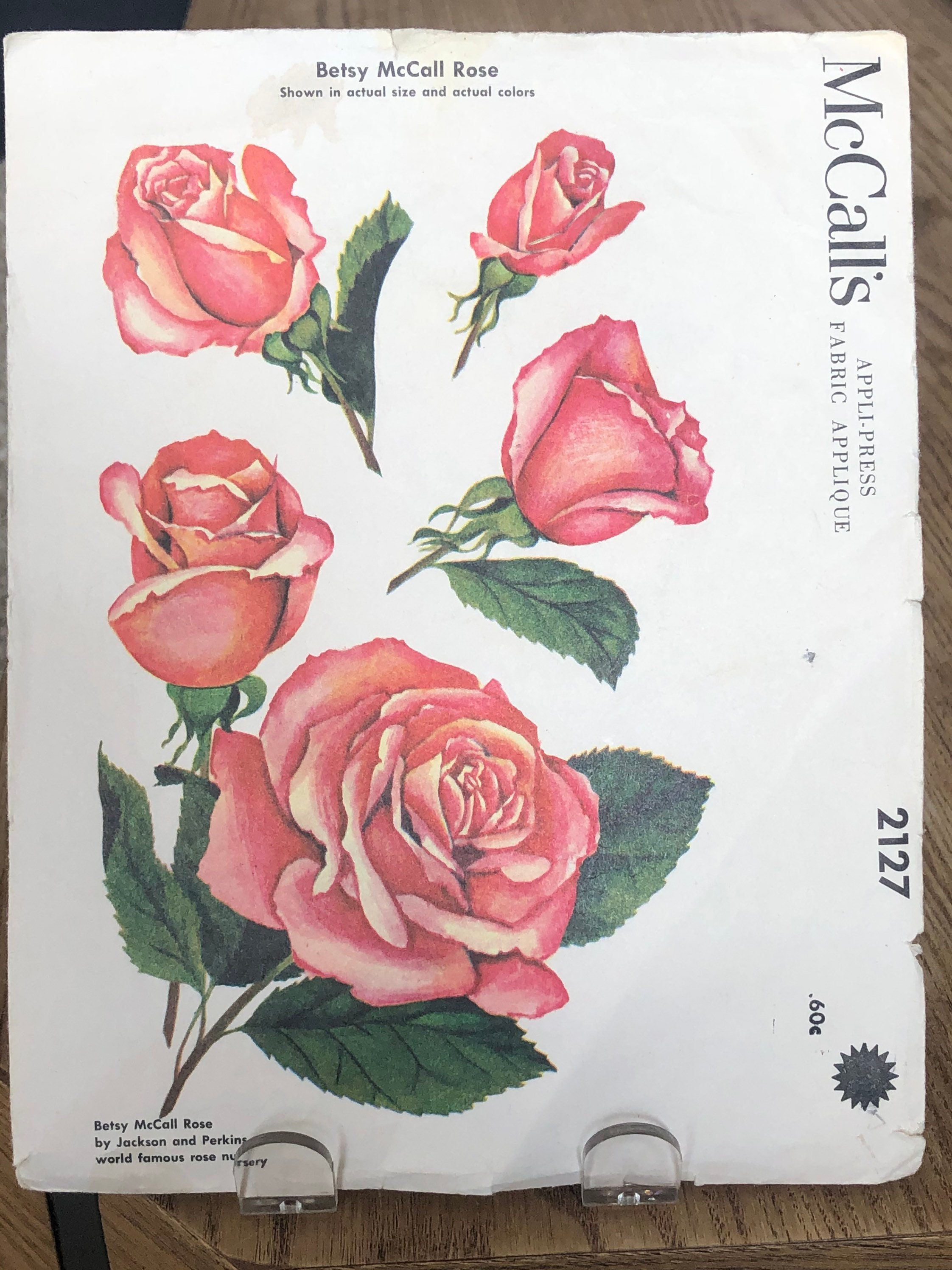 Transferencia de Rosas McCall de 1950 2127 Monograma | Etsy