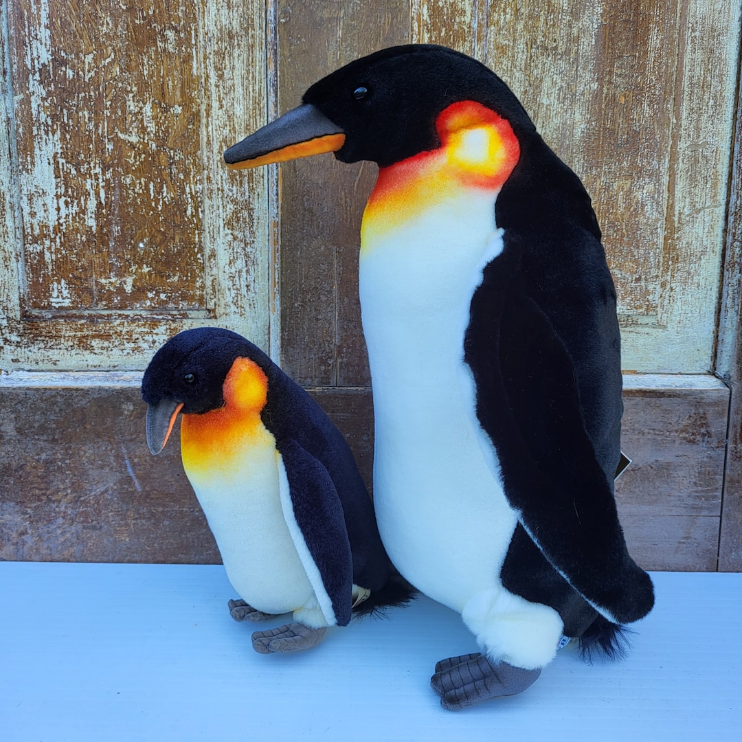15 & 9 Handcrafted Emperor Penguins Plush Stuffed Animal by Hansa NWT ...