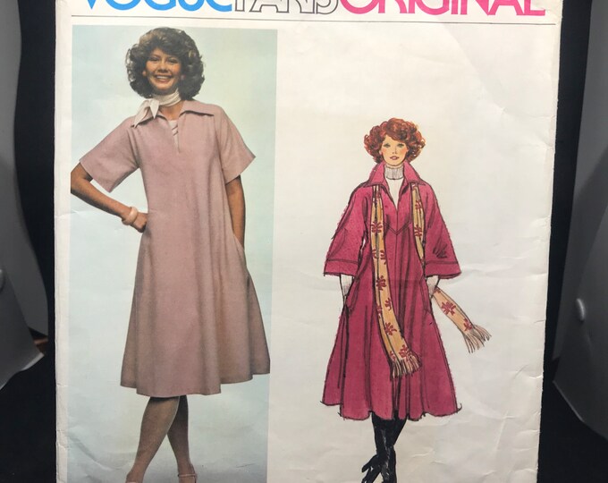 1263 Vogue Paris Original Chloe 1970's Vintage Sewing Pattern Misses ...