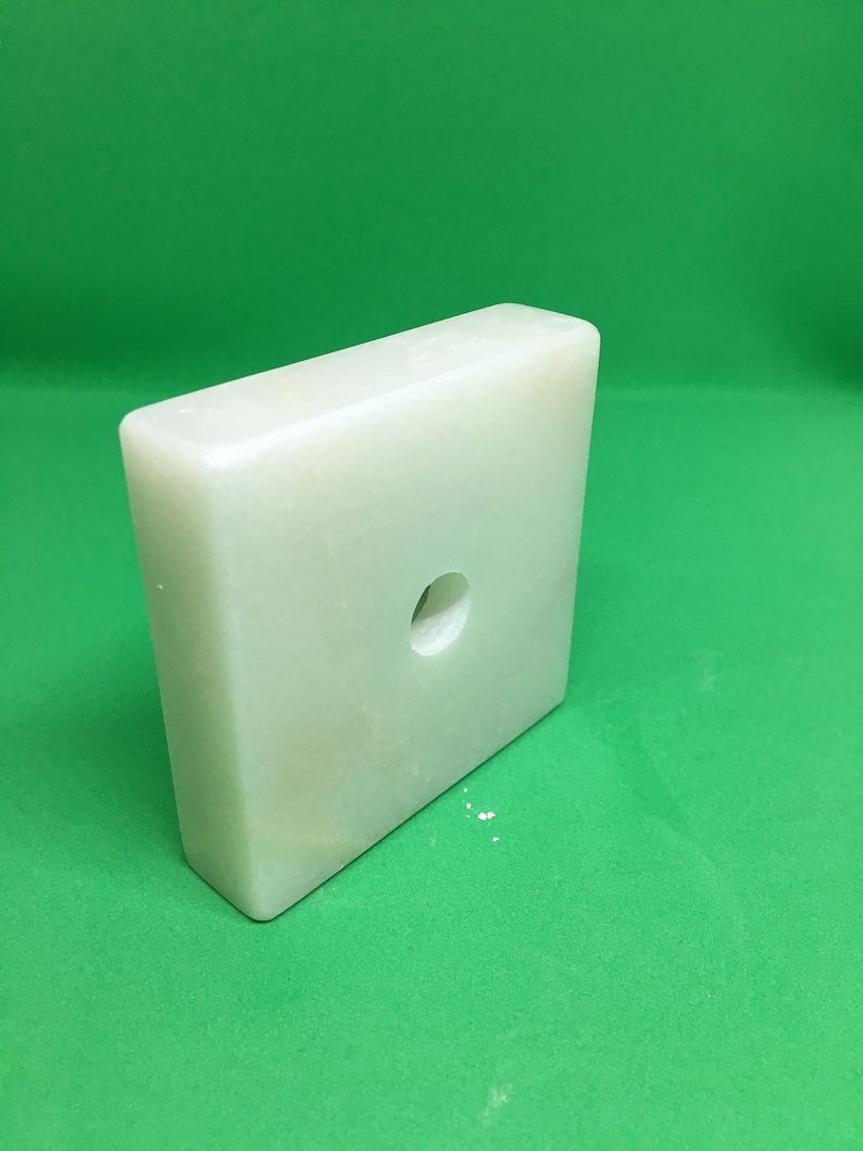 Ivory Vintage Square Marble Lamp or Trophy Base Made in | Etsy