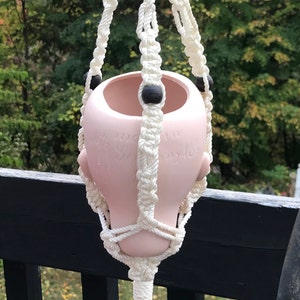 Macabre Porcelain Antique Style Doll Head in Macrame Planter - Etsy