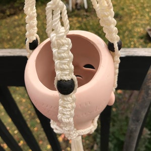 Macabre Porcelain Antique Style Doll Head in Macrame Planter - Etsy