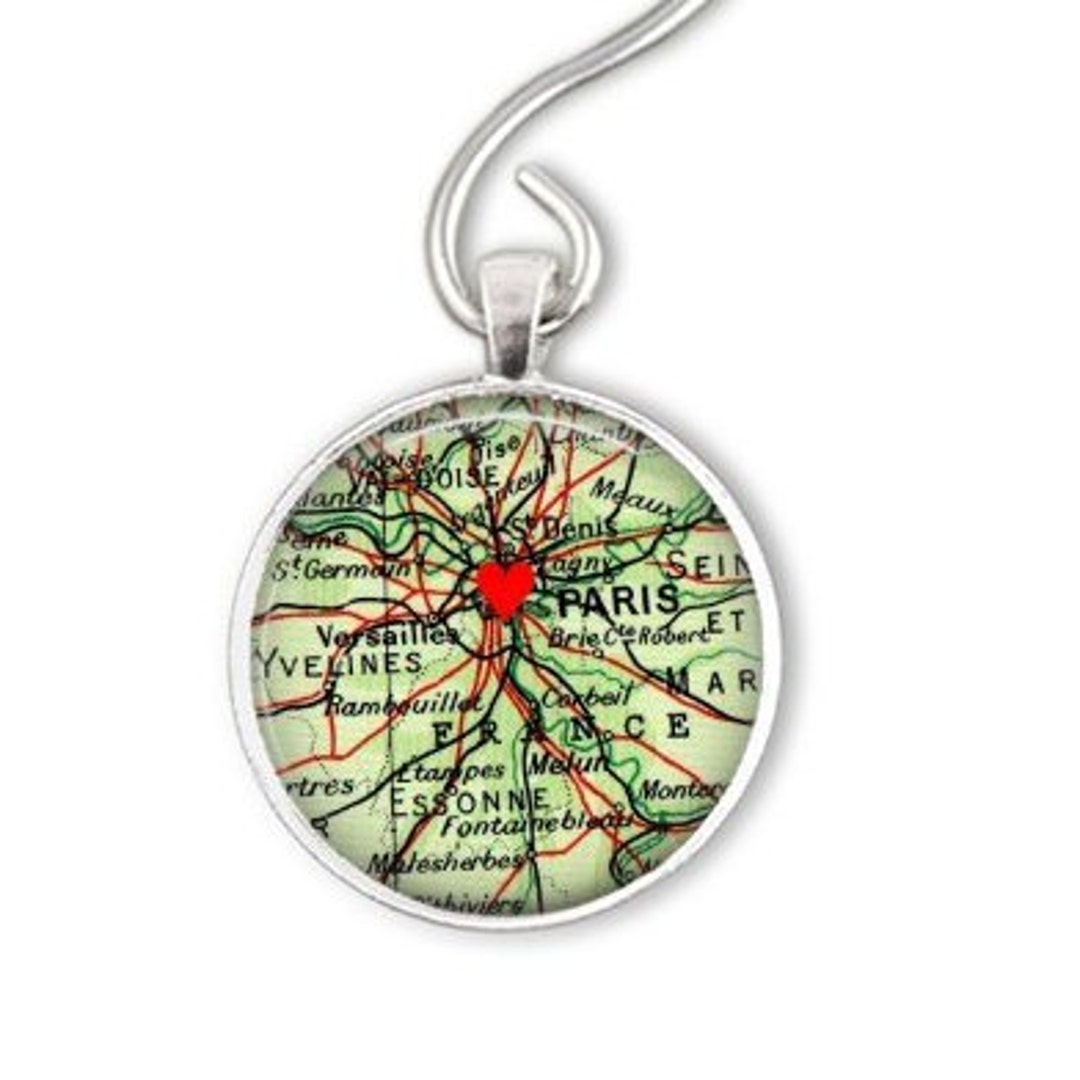 Personalized Paris Map Ornament: France Vacation Keepsake - Etsy