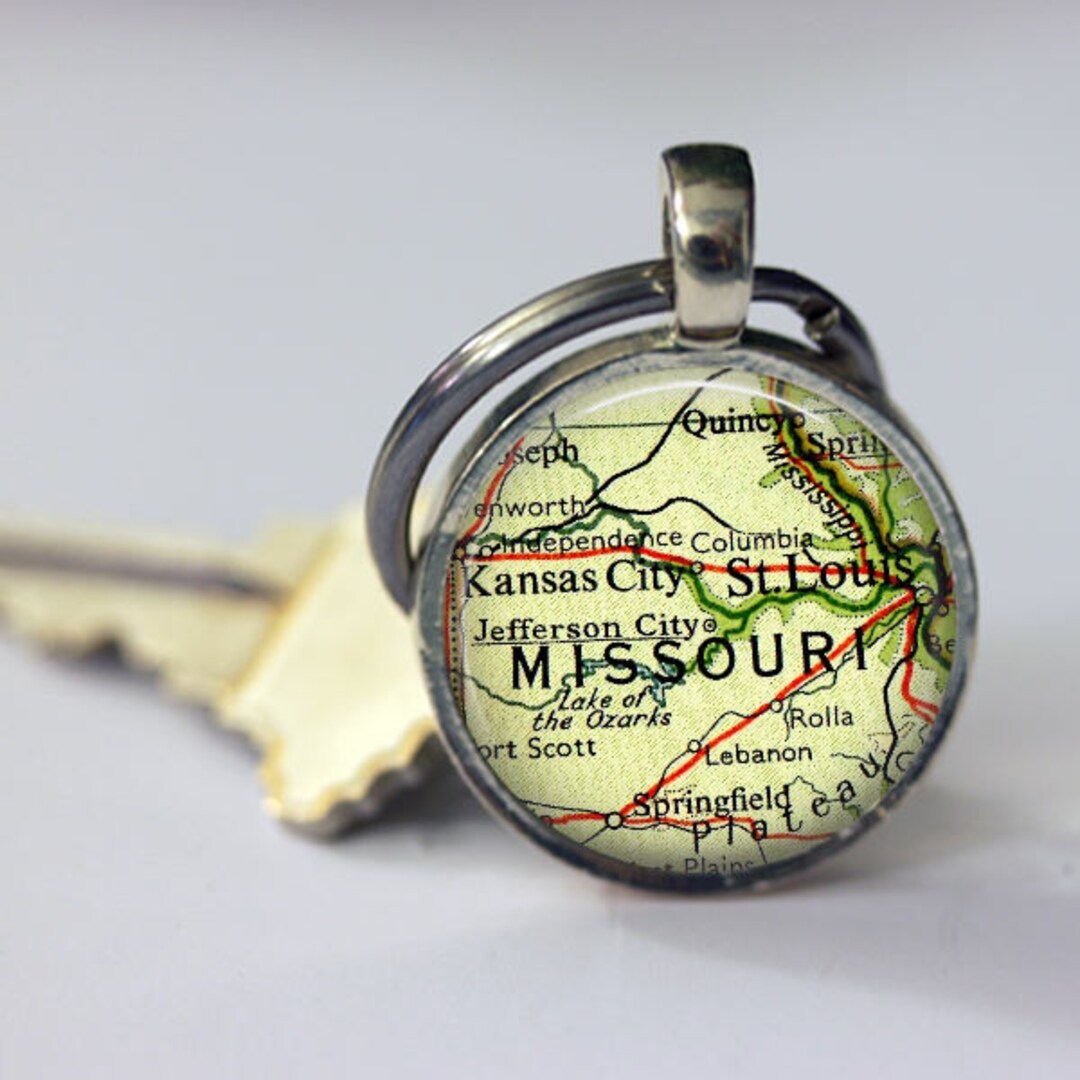Missouri Keychain Men, Keychain for Dad, Mom Keychain, Kansas City ...