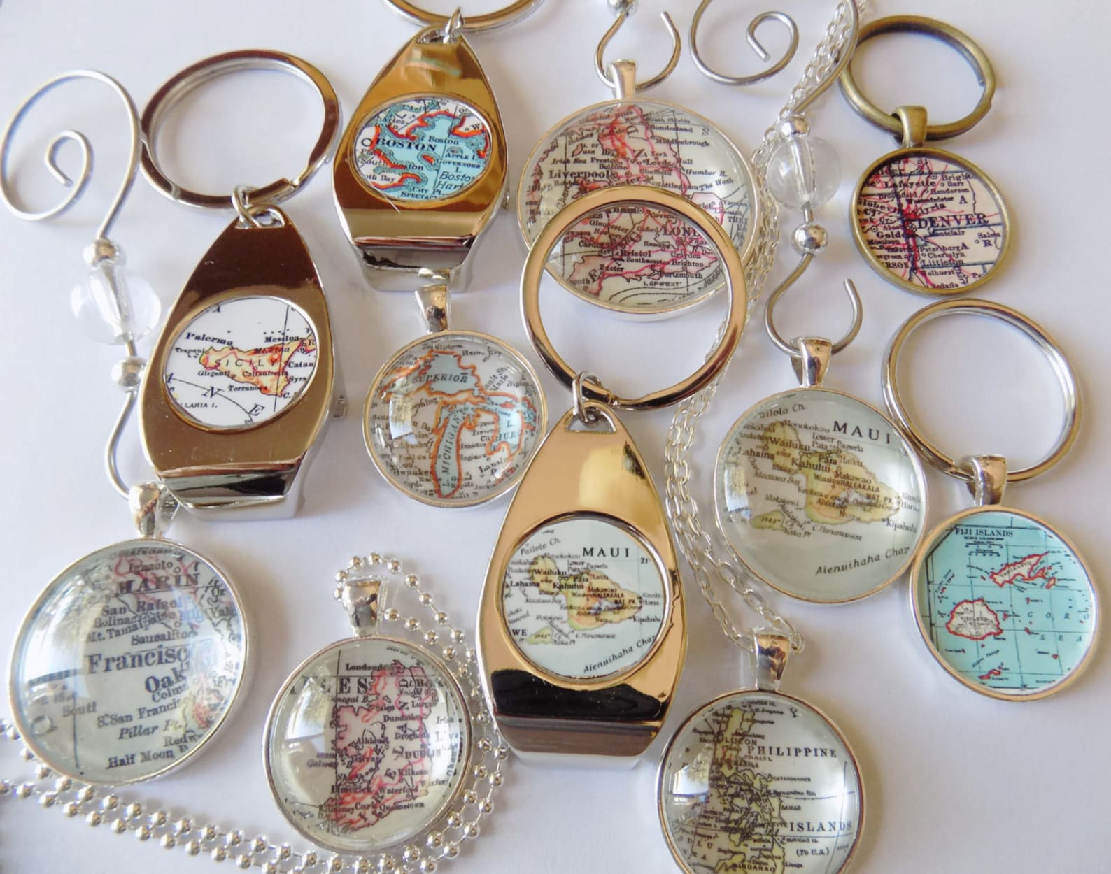 Maui Hawaii Map Keychains Anniversary Gifts for Men Hawaiian - Etsy