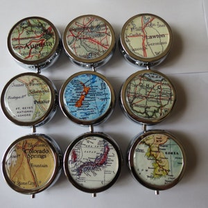 Aruba, Curacao Map Necklace Pendant Charm 1918 Atlas or 1962, Caribbean ...