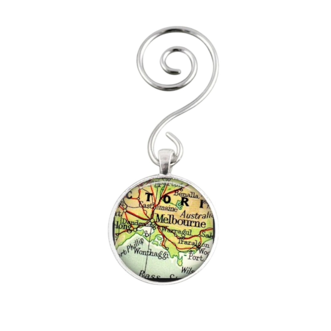 Melbourne Australia Map Ornament: Travel Keepsake Gift - Etsy