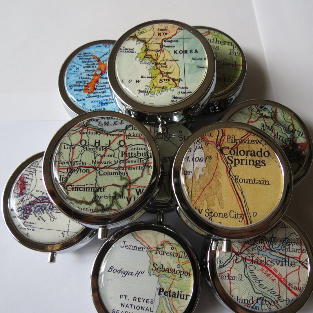 Purse Pill Box, Nurse Gift, Women Gift Idea, Travel Pill Case, Daily ...