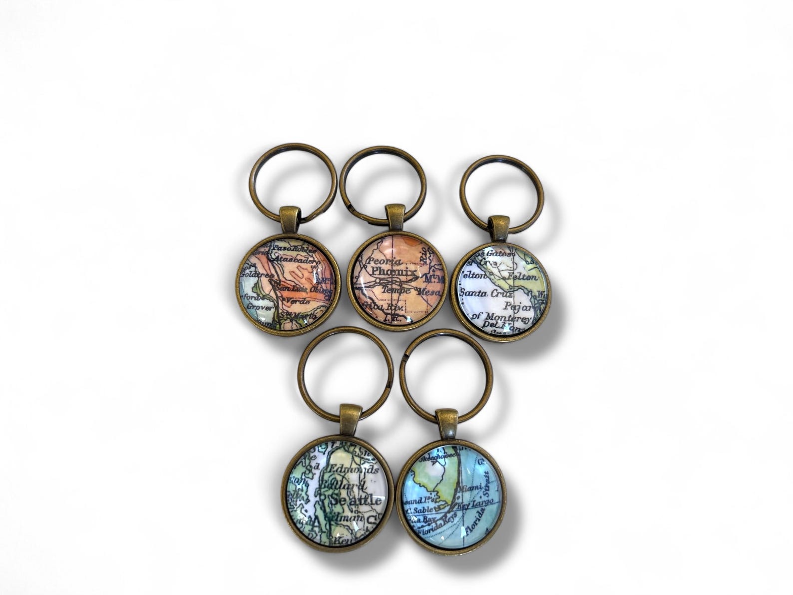 Personalized Map Keychain, Custom Keychains, Fathers Day, Mens Gift ...