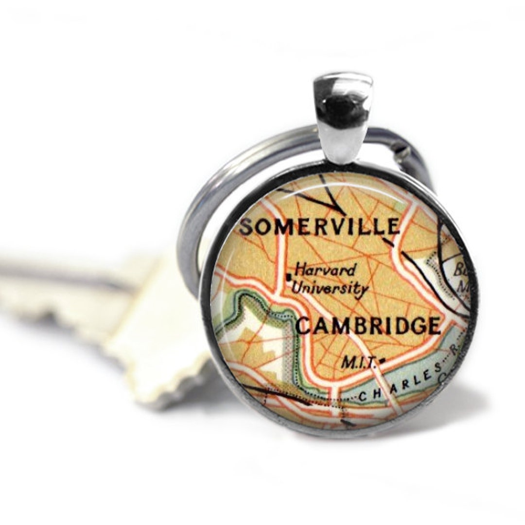 University Keychain, Custom Personalized Cambridge Map Keychains ...