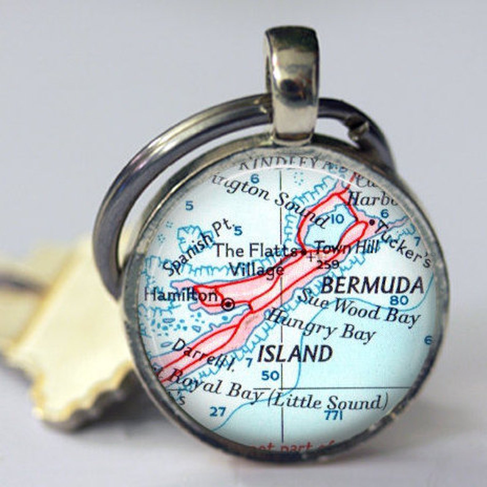 Bermuda Keychain Gift for Men Mens Gift Key Chain Bermuda - Etsy UK