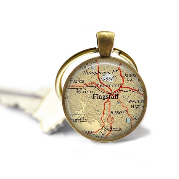 Arizona Keychain for him Phoenix key chains for women | Etsy