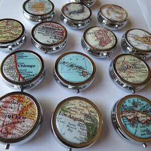 Pill Travel Case, Pill Container, Tin Box, Gift for Mom, Stash Box ...