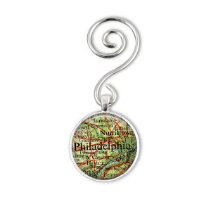 Dad Gift, Philadelphia Pennsylvania Keychain, Map Keychains, Gift for ...