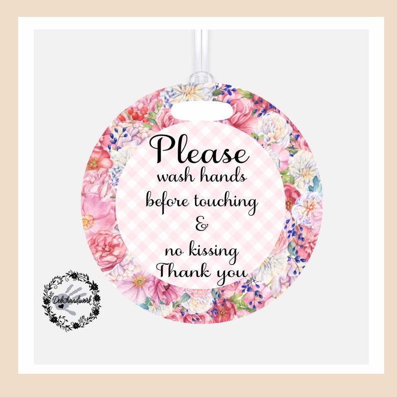 Baby Stroller Sign / Tag Look but Don't Touch Your - Etsy