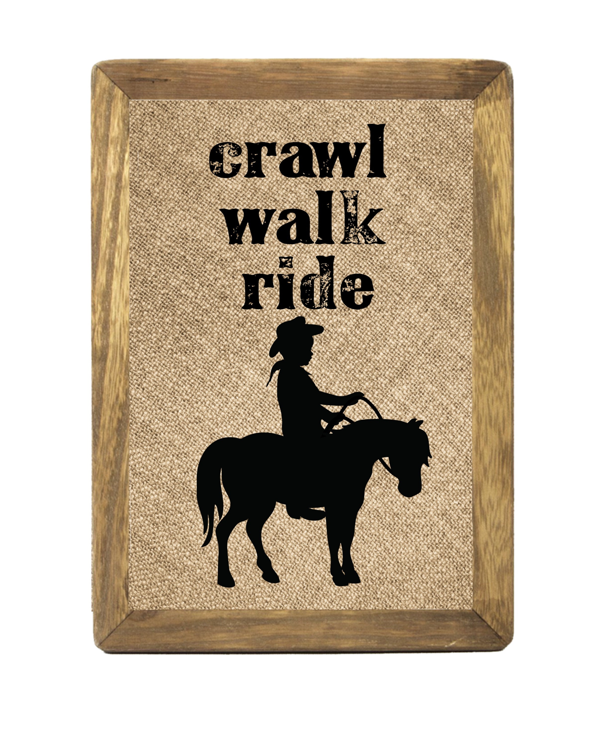 Crawl Walk Ride Cowboy Nursery digital Print Baby Shower - Etsy