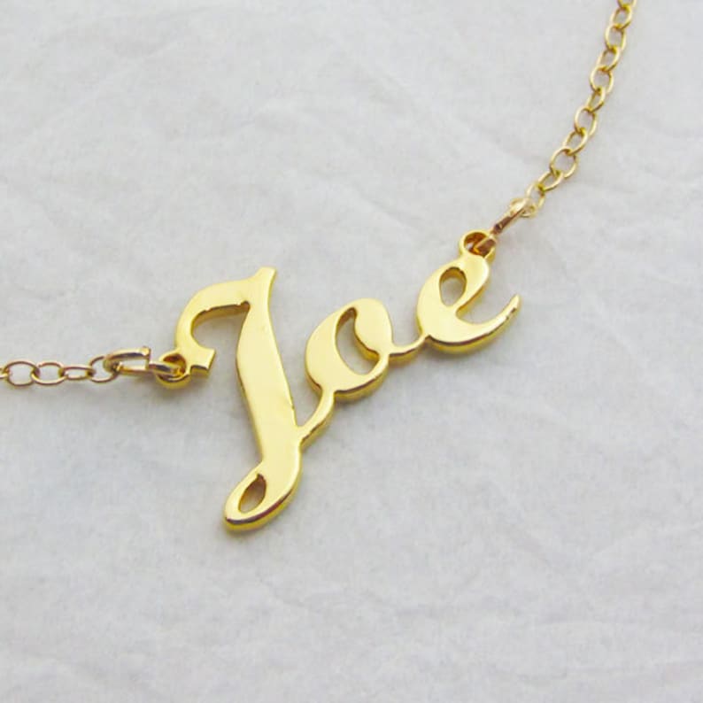Custom Script Necklace - Etsy